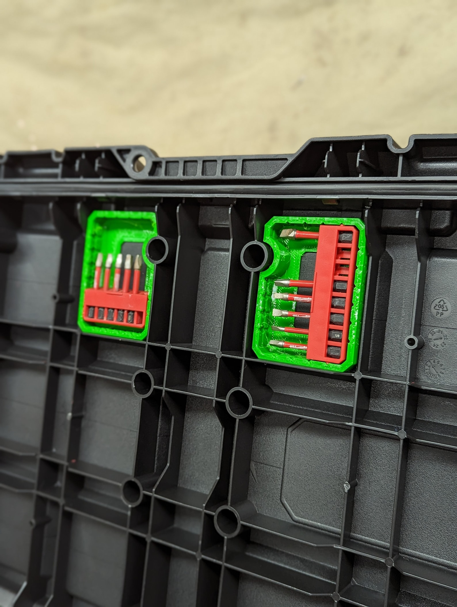 Milwaukee Packout Toolbox Lid Bit Storage Packout Mods - Etsy