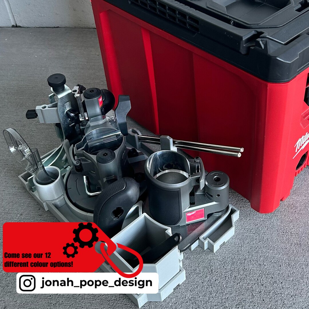 Jonah Pope M18 Router Compact Toolbox Insert-milwaukee Packout Toolbox ...
