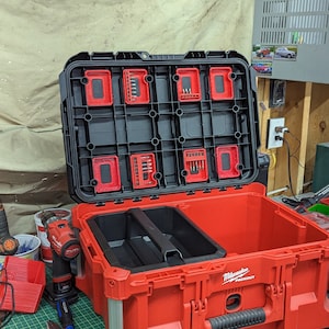 Milwaukee Packout Toolbox Lid Bit Storage: Custom Packout Accessories ...