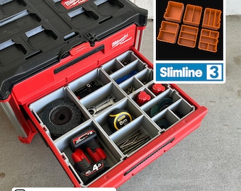 Milwaukee Packout Drawer Organizer Tubs Insert Slimline - Etsy