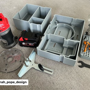 Jonah Pope M18 Router Drawer Insert-milwaukee Packout 2 Drawer, Shop ...