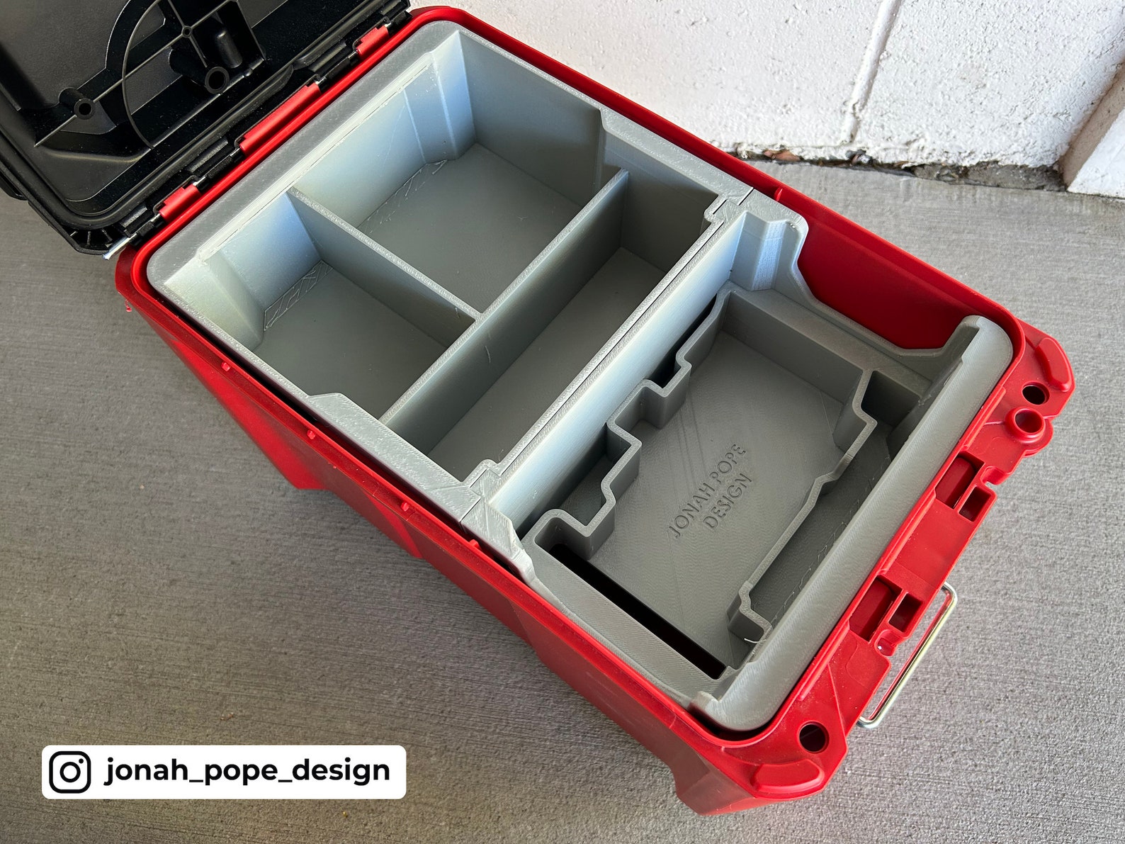 Jonah Pope M18 Router Compact Toolbox Insert-milwaukee Packout Toolbox ...