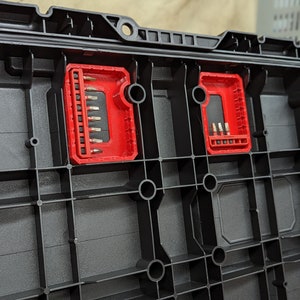 Milwaukee Packout Toolbox Lid Bit Holders: Custom Storage Mod (x4 Pack ...