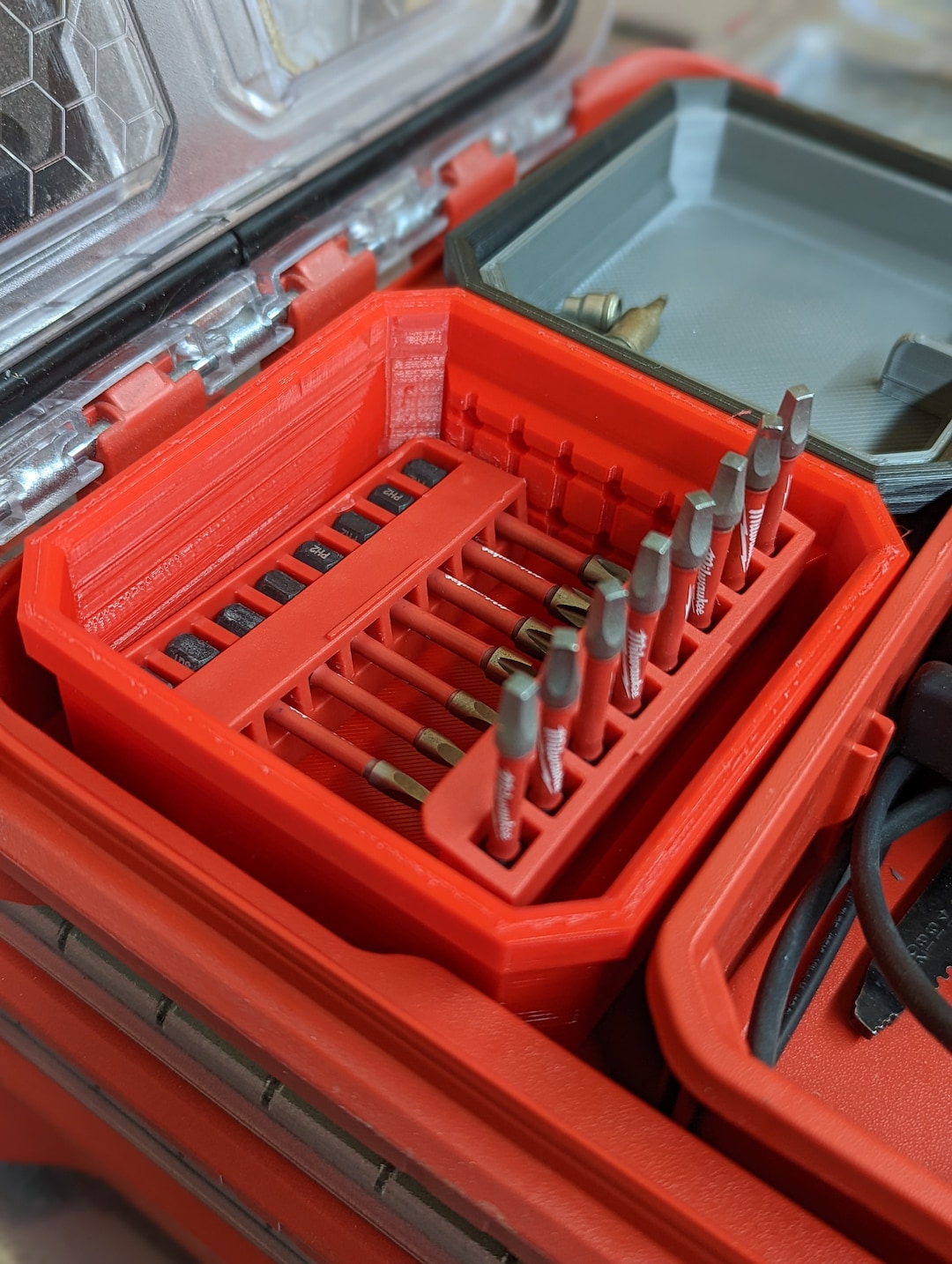 Custom Bin-milwaukee Packout Small Bit Bin, Impact Bits Bin, Efficient ...