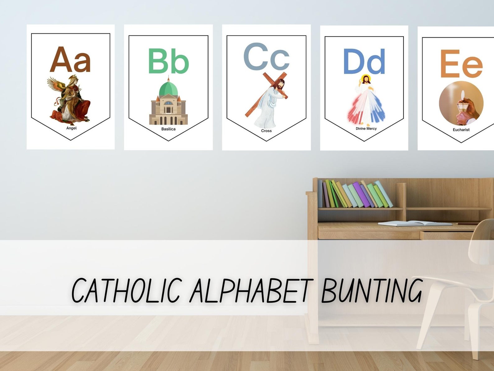 Catholic Alphabet Bunting Catholic ABC Pennant Banner - Etsy Canada