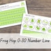 Kindergarten Grade 1 Math 0-30 Number Line Frogs and Lily Pads Theme ...