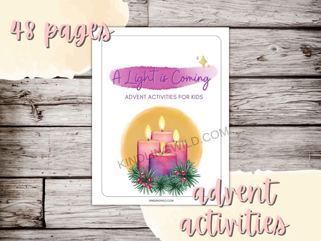 Advent Coloring, Copywork & Activities for Catholic Kids - A Light is ...