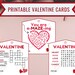 Printable Valentines Day Cards | Kid's School Valentine | Maze, Word ...