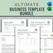 Ultimate Business Template Bundle | Invoice, Letterhead, Receipt, Price ...