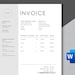 Invoice Template | Modern and Professional Invoice | Microsoft WORD ...