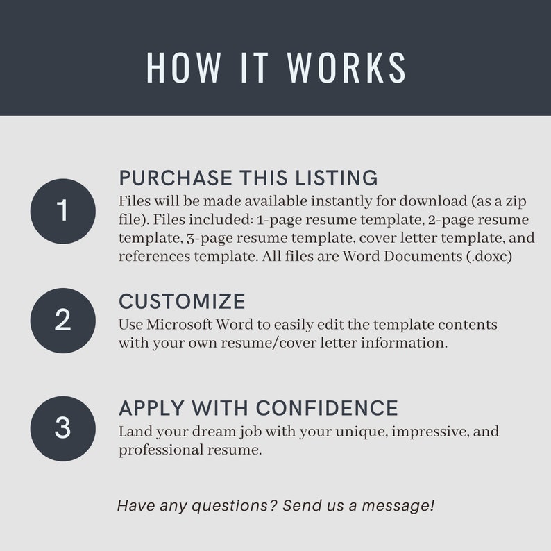 Modern Resume Template | Professional CV Template | Microsoft Word ...