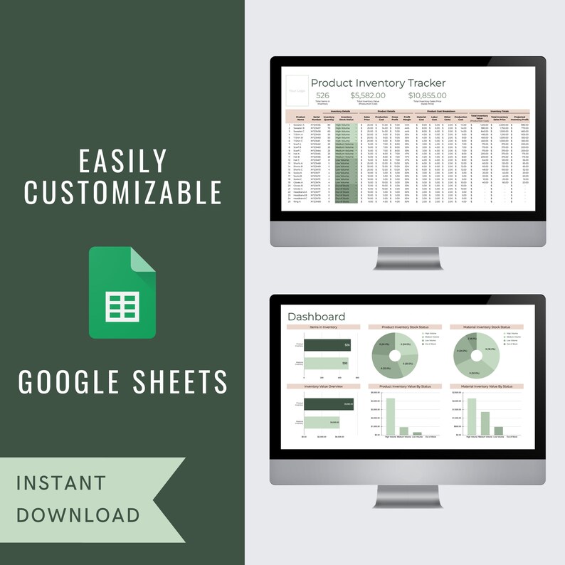 Inventory Tracker Small Business Bookkeeping Product - Etsy