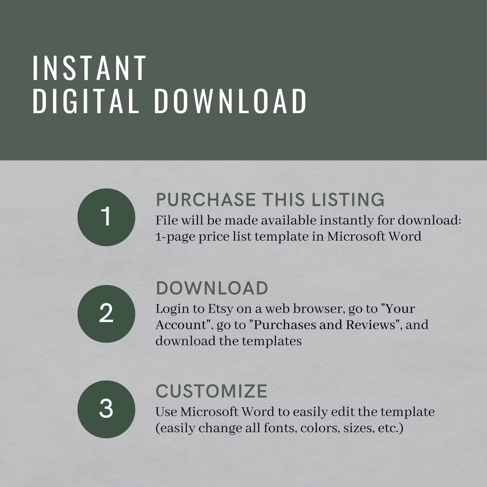Price List Template | Modern and Professional Price List | Microsoft ...