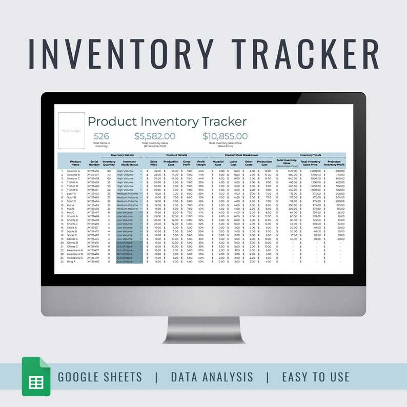 Inventory Tracker | Small Business Bookkeeping | Product Management ...