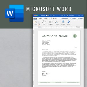 Letterhead Template | Modern and Professional Letterhead | Microsoft ...