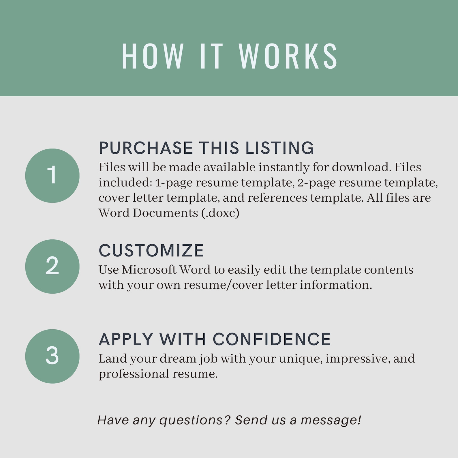 ATS Friendly Resume Template for Microsoft Word | Professional and ...