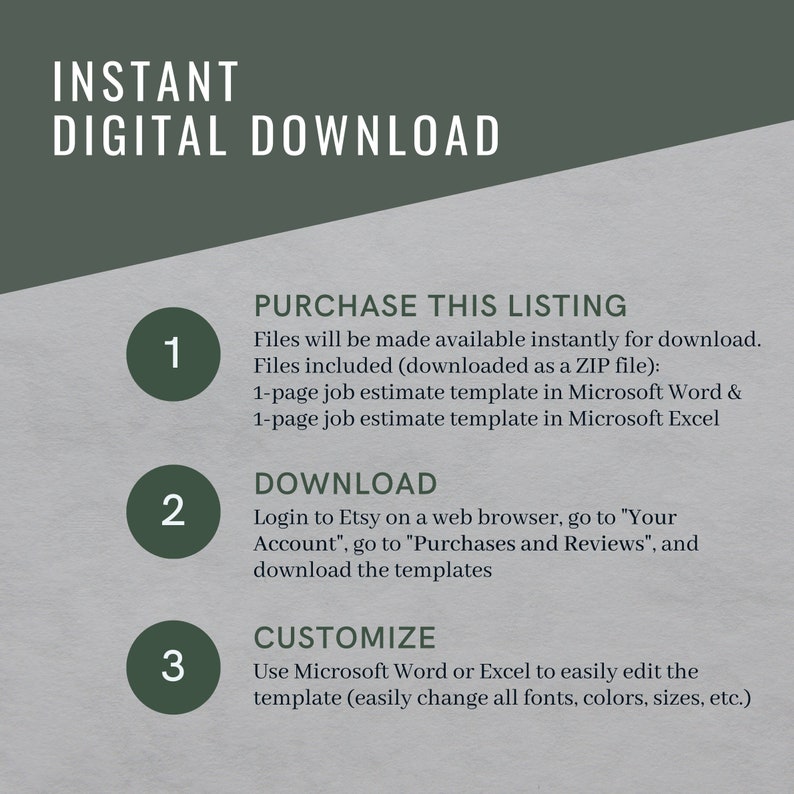 Job Estimate Template | Modern and Professional Work Estimate ...