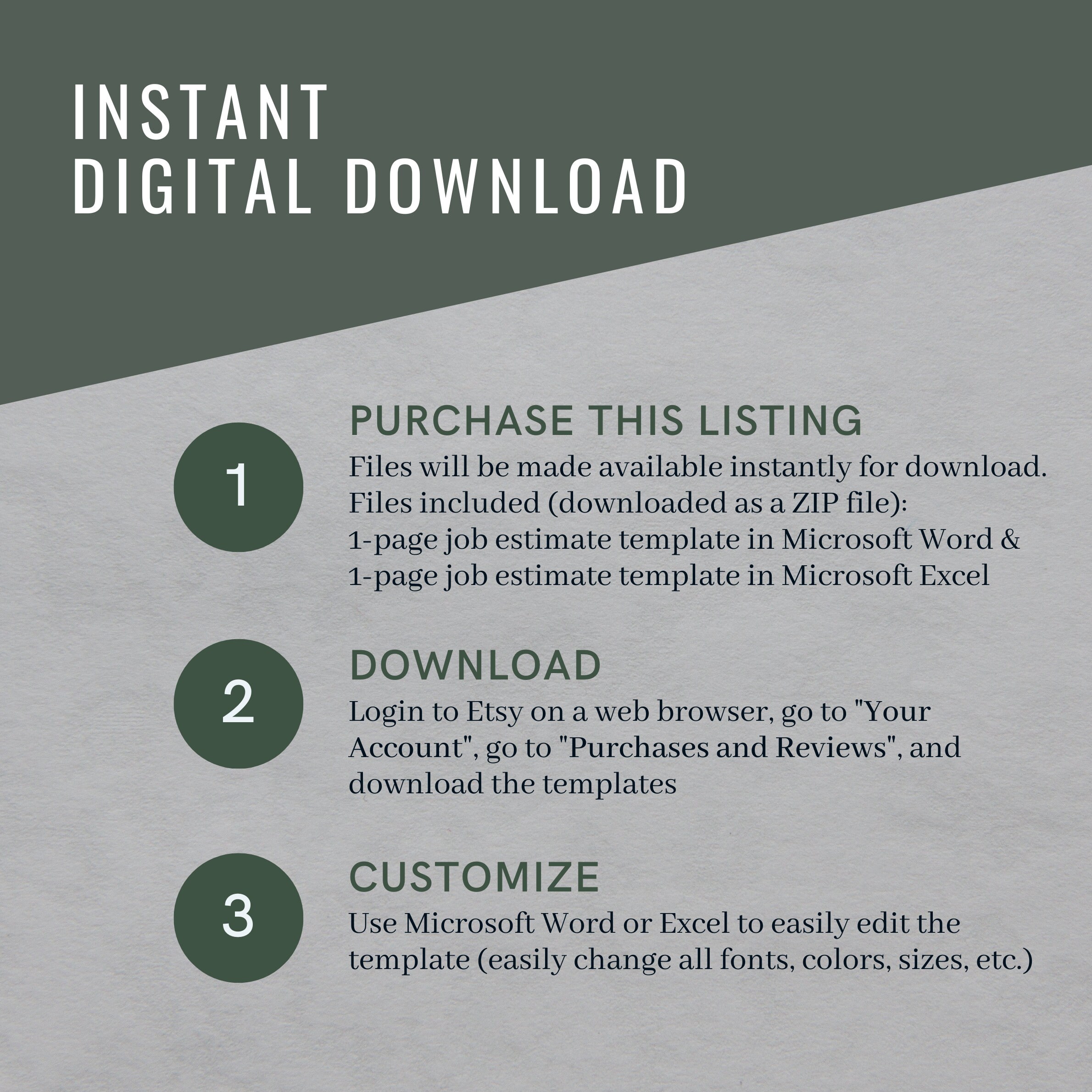Job Estimate Template | Modern and Professional Work Estimate ...