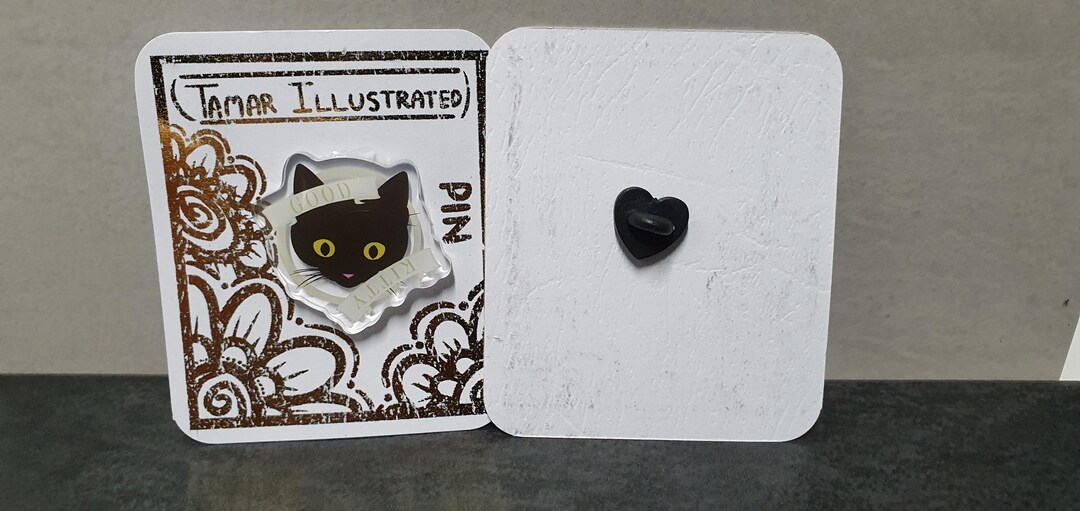 Good Kitty Epoxy Pins - Etsy