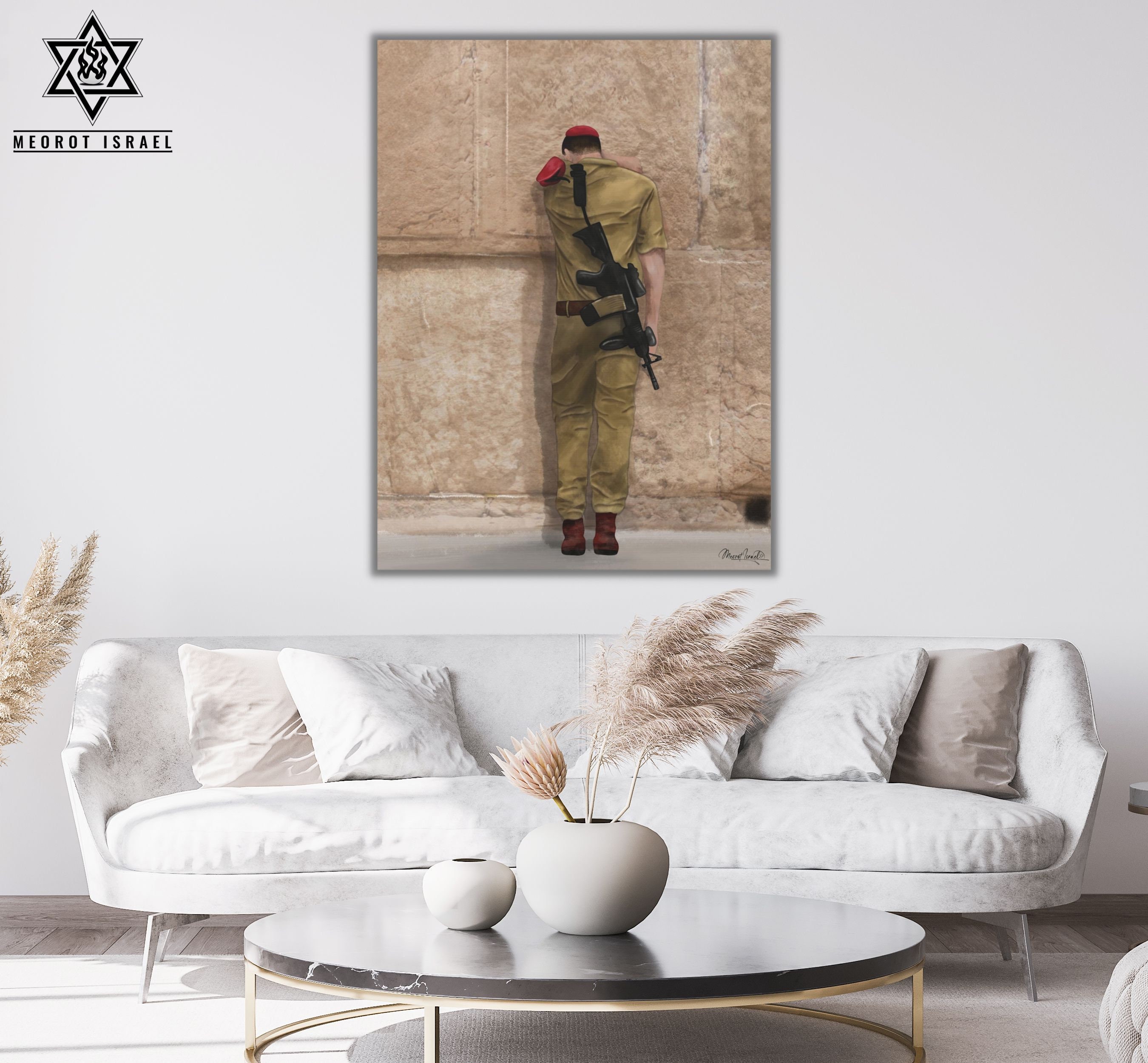 IDF Paratrooper at the Kotel | Israeli Jewish Soldier | Kotel Art ...