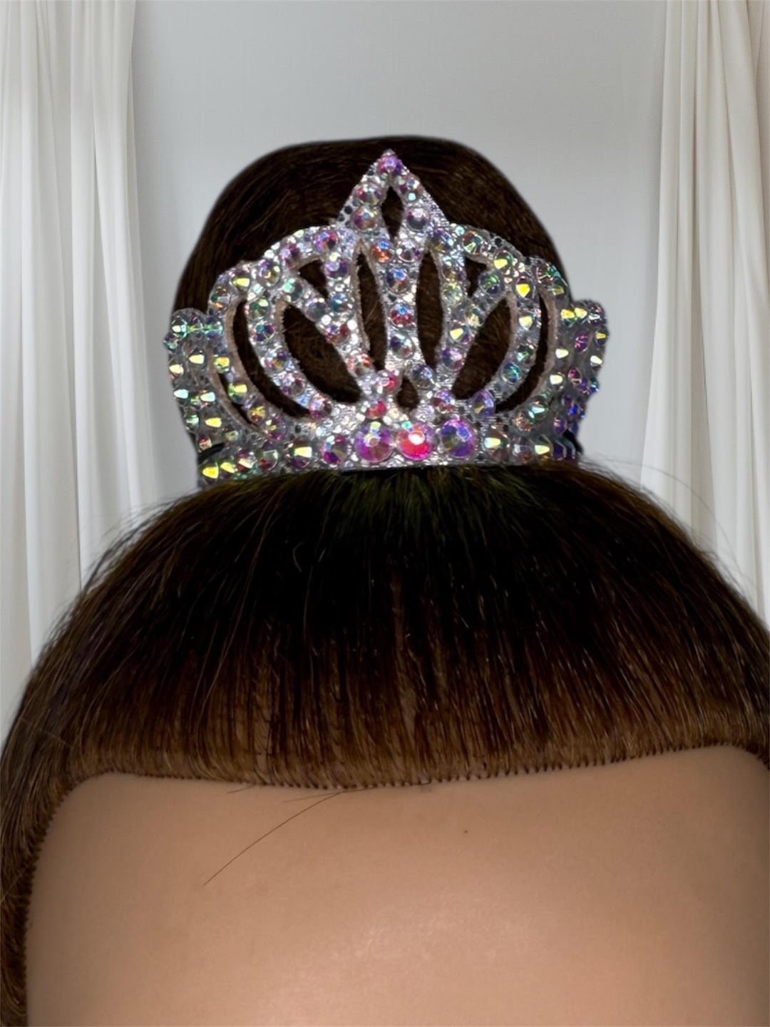 Rhythmic Gymnastics Hair Crown: Flexible Competition Bun Jewelry - Etsy