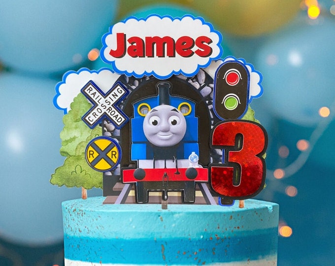 Thomas the Tank Engine Cake Topper - Etsy