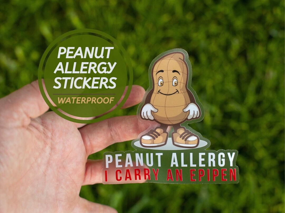 Peanut Epipen Decal Allergy Alert Peanut Anaphylactic Shock Peanut ...