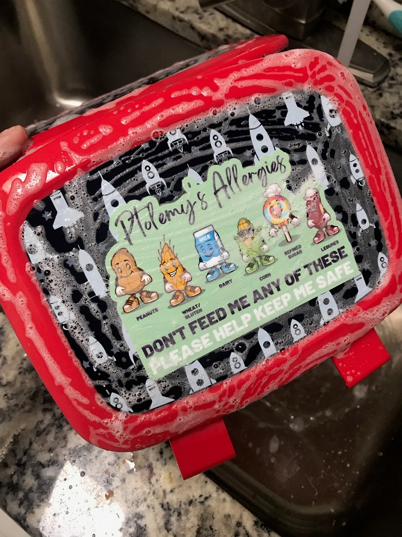 Custom Food Allergy Stickers for Lunch Boxes Labels School - Etsy