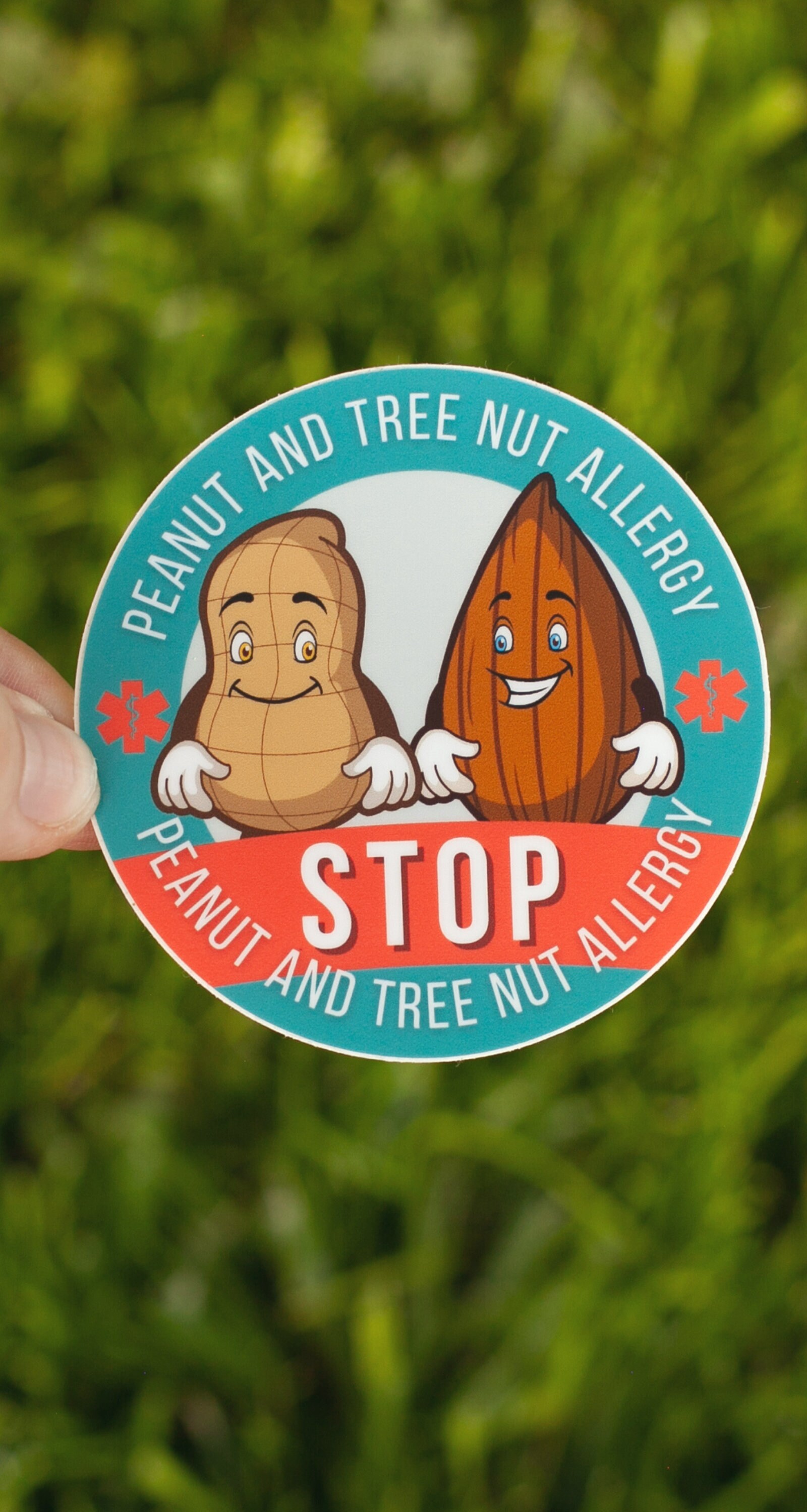 Peanut Tree Nut Allergy Food Allergy Tree Nut Sticker Food - Etsy