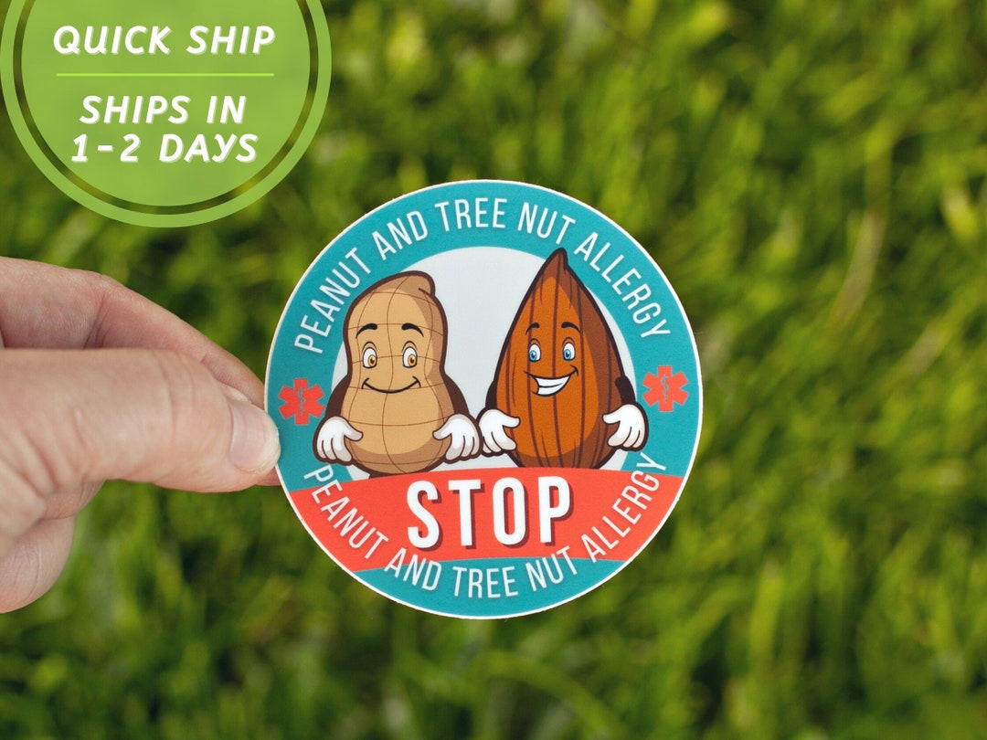 Peanut Tree Nut Allergy Food Allergy Tree Nut Sticker Food Allergy ...