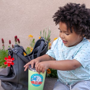 Epipen Inside Tag Red Medical Alert Severe Food Allergy Awareness ...