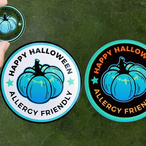 Teal Pumpkin Project Minimalist Happy Halloween Allergy Friendly Black ...