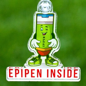 Epipen Inside Keychain Anaphylactic Food Allergies Awareness Bag ...