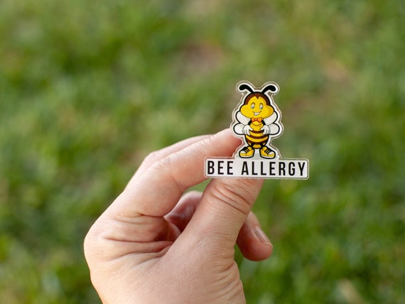 Bee Allergy Medical Alert Pin Bee Allergies Awareness Bee | Etsy