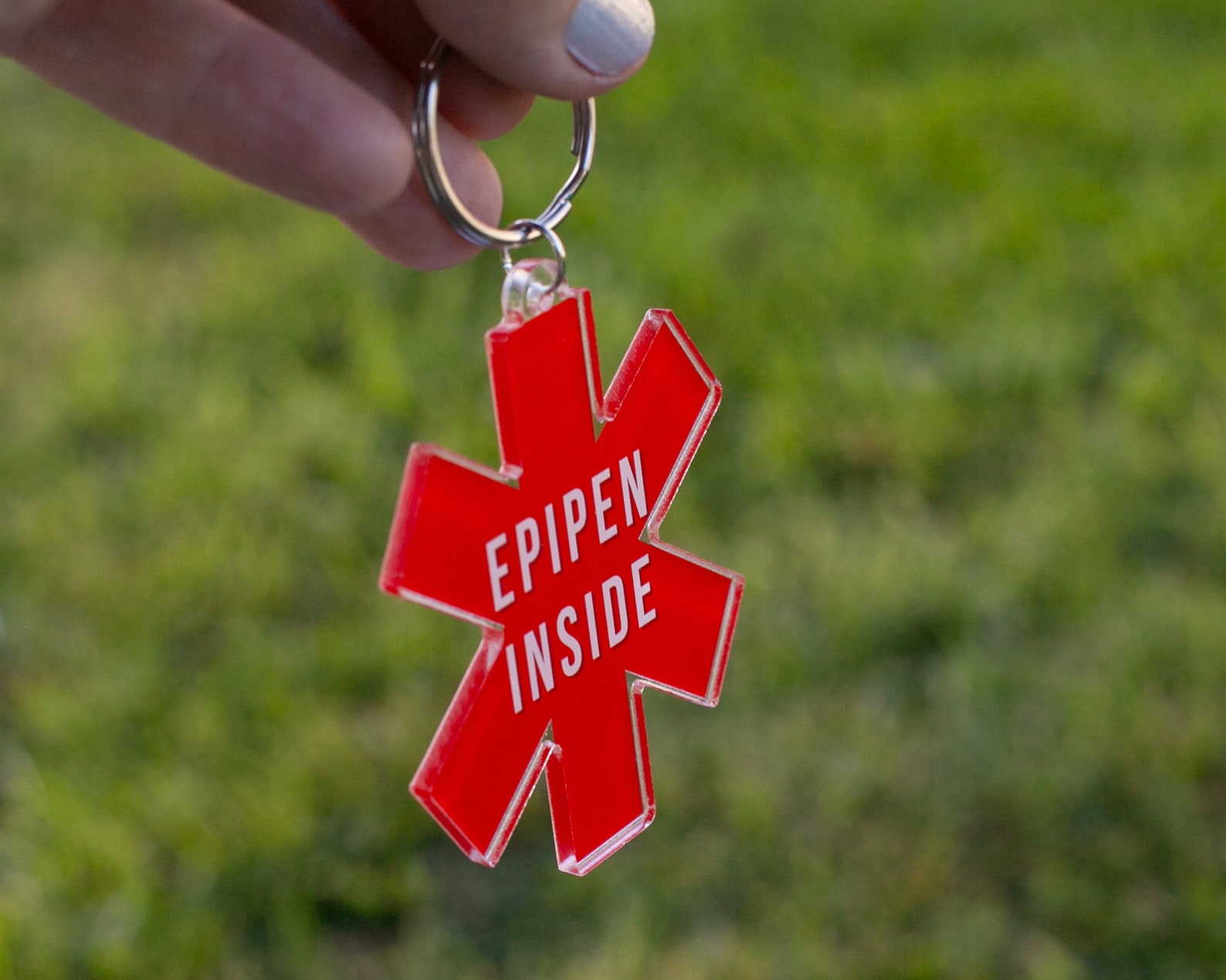 Epipen Inside Tag Red Medical Alert Severe Food Allergy - Etsy