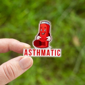 Asthmatic Inhaler Bundle Inhaler Keychain Astmatic Sticker Inhaler ...