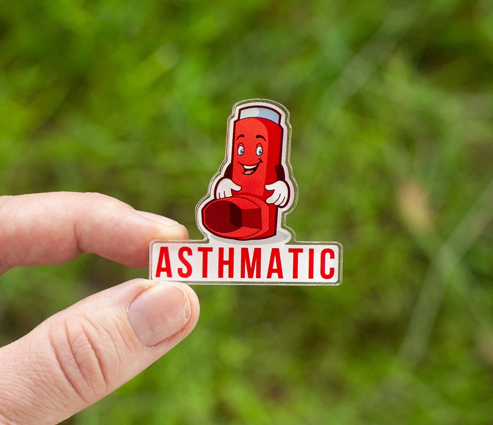 Asthmatic Inhaler Bundle Inhaler Keychain Astmatic Sticker - Etsy