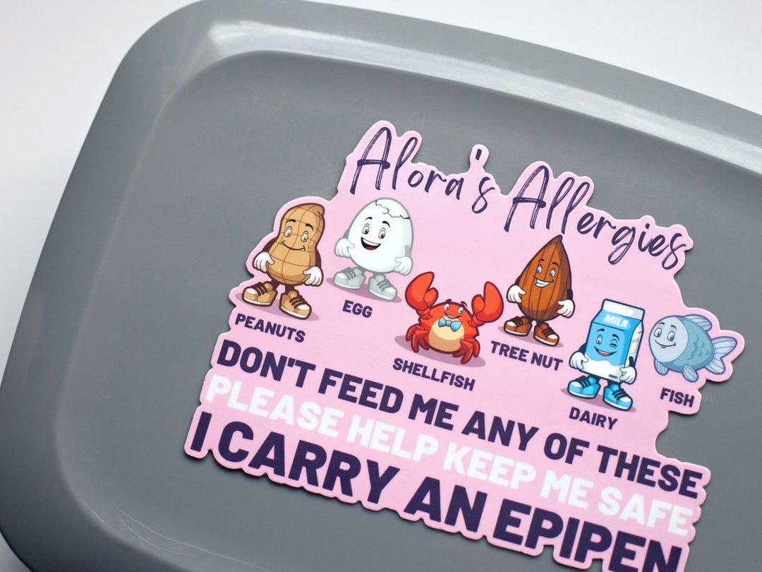 Custom School Label Kindergarten Lunch Box Sticker Kid Name Label ...