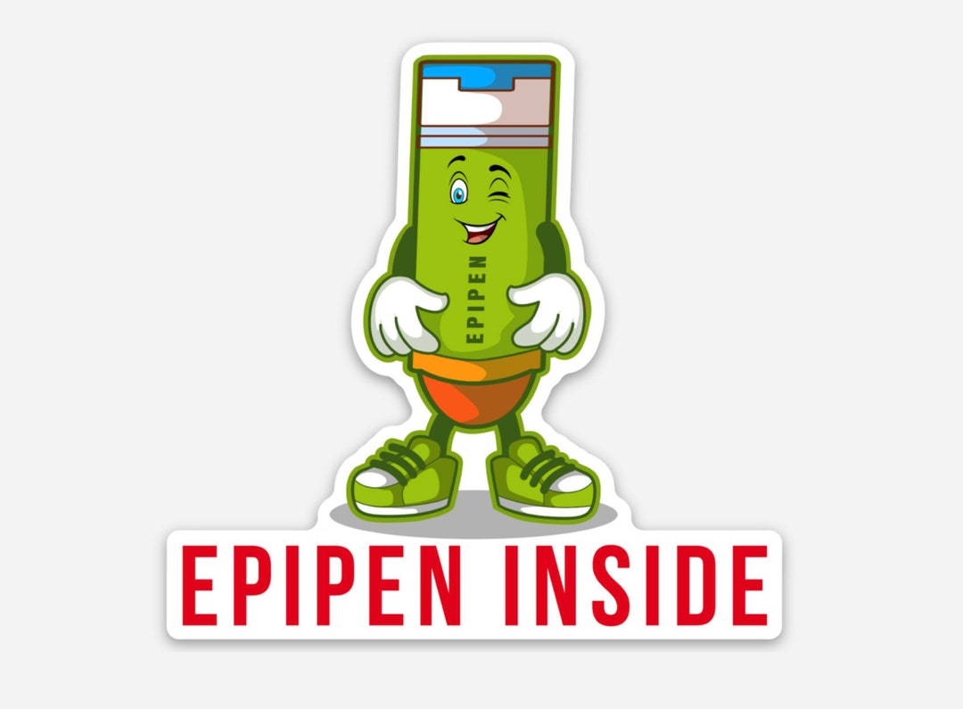 Severe Food Allergies Epipen Inside Kid Sticker Medical Alert Sticker ...