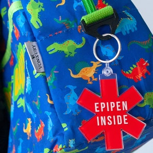 Epipen Inside Tag Red Medical Alert Severe Food Allergy Awareness ...