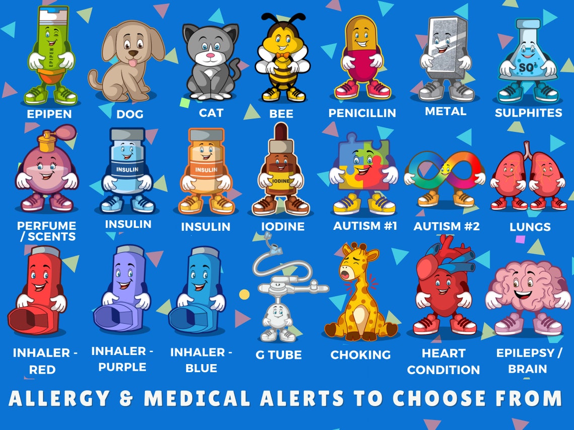 Custom Food Allergy Stickers for Lunch Boxes Labels School - Etsy