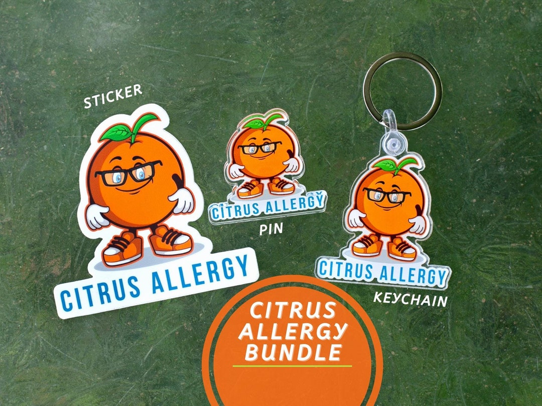 Citrus Sensitivity Allergy Alert Food Allergy Awareness Accessories ...