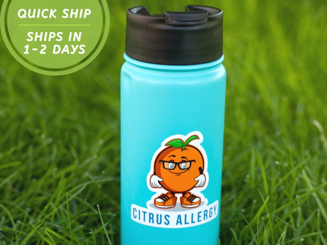 Citrus Allergy Sticker Citrus Intolerance Citrus Sensitivity - Etsy