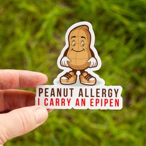 Severe Peanut Allergy Carry Epipen Keychain Food Allergies Awareness Bag Medical Alert Tag ...