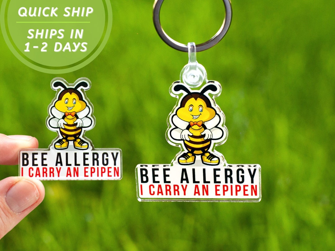 Bee Allergy I Carry an Epipen Allergies Bundle Awareness Medical Alert ...