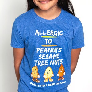 Custom Allergy Shirt Child Personalized Food Allergy Tshirt Gift Child ...