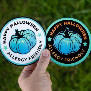 Teal Pumpkin Project Minimalist Happy Halloween Allergy Friendly Black ...