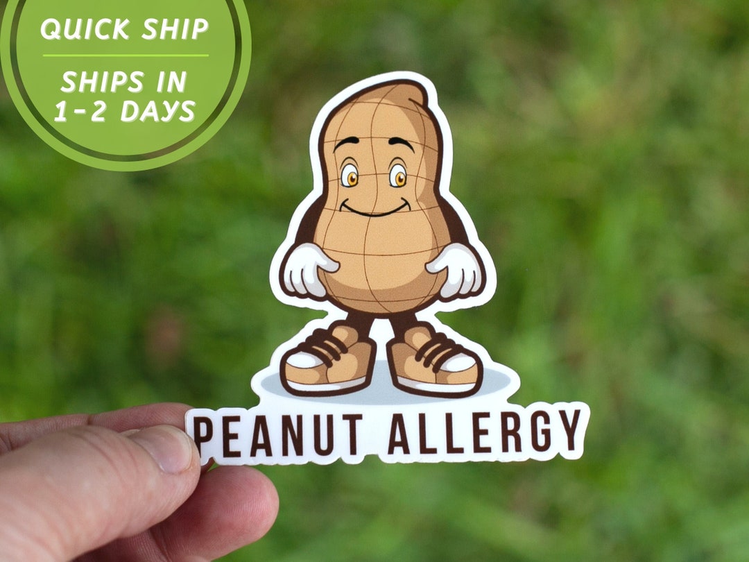 Peanut Allergy Sticker Peanut Intolerance Peanut Sensitivity Food ...