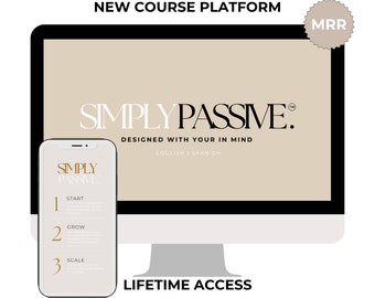 Simply Passive Digital Marketing Course With MRR - Etsy