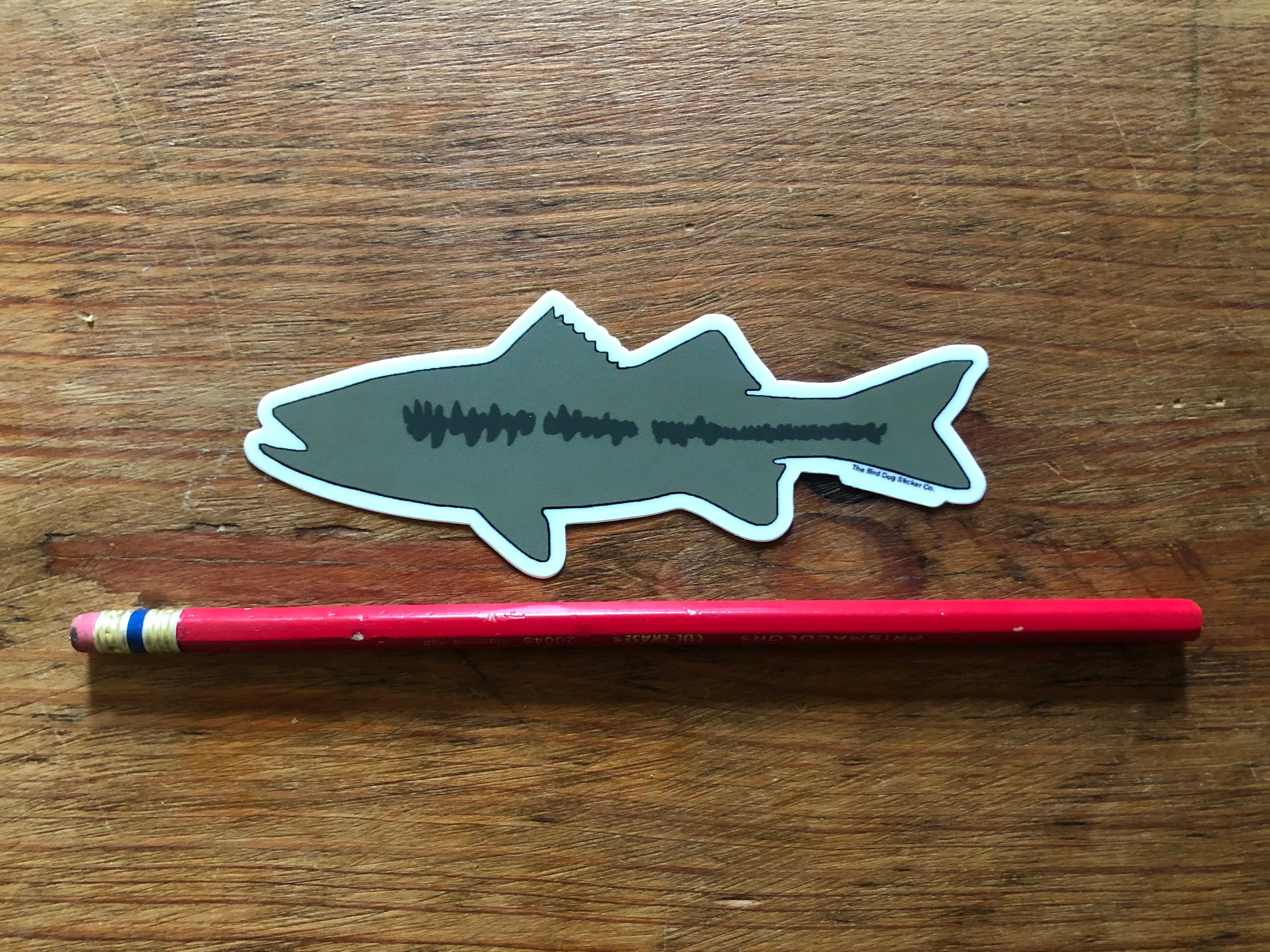 Largemouth Bass Vinyl Sticker - Etsy